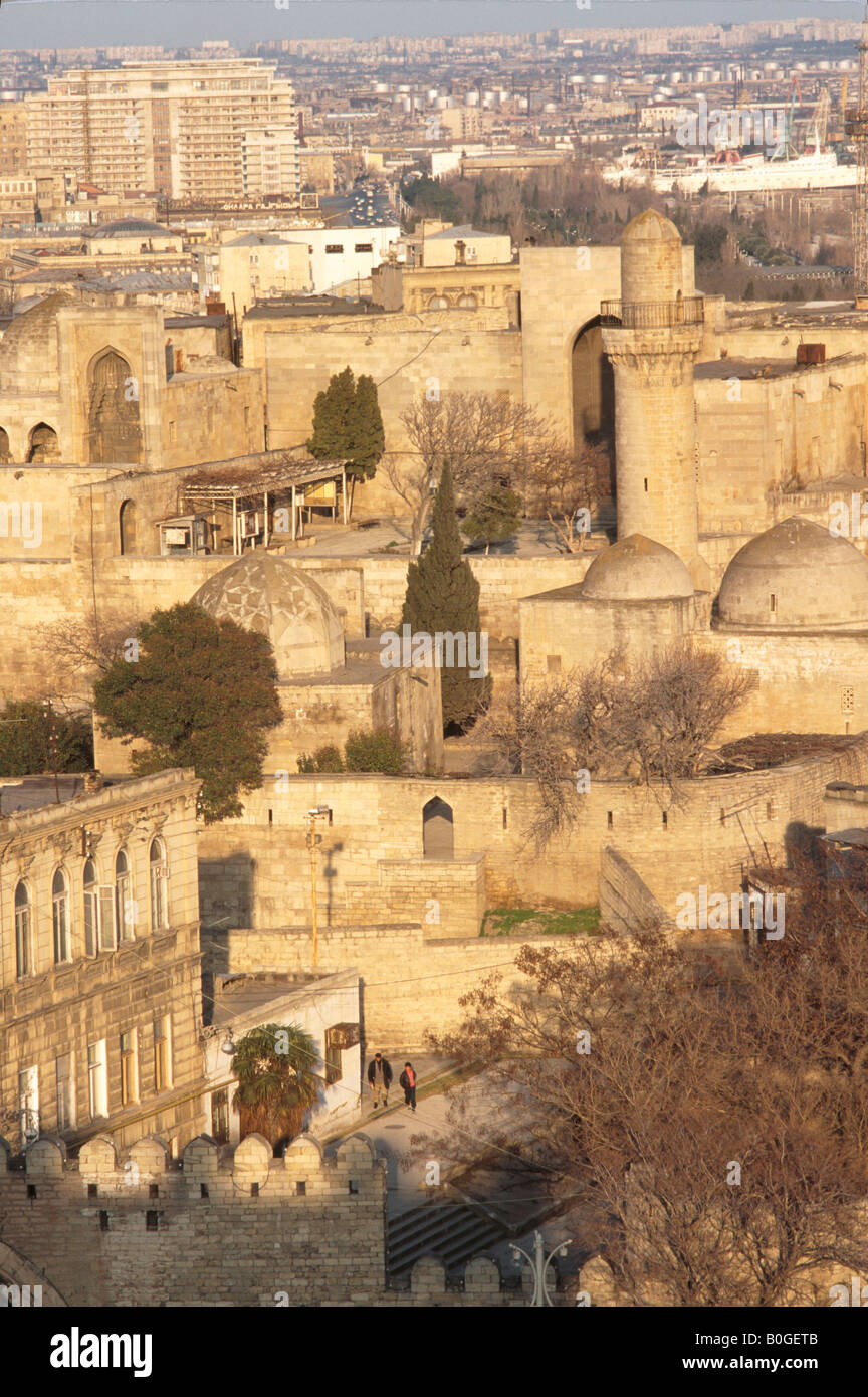 Stone buildings in the Old Town, Baku, Azerbaijan Stock Photo - Alamy