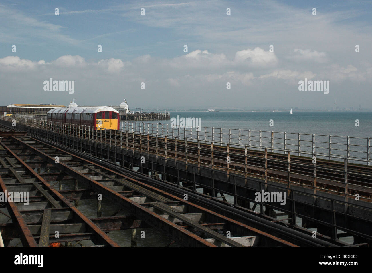 Railway tracks on ryde pier hi-res stock photography and images - Alamy