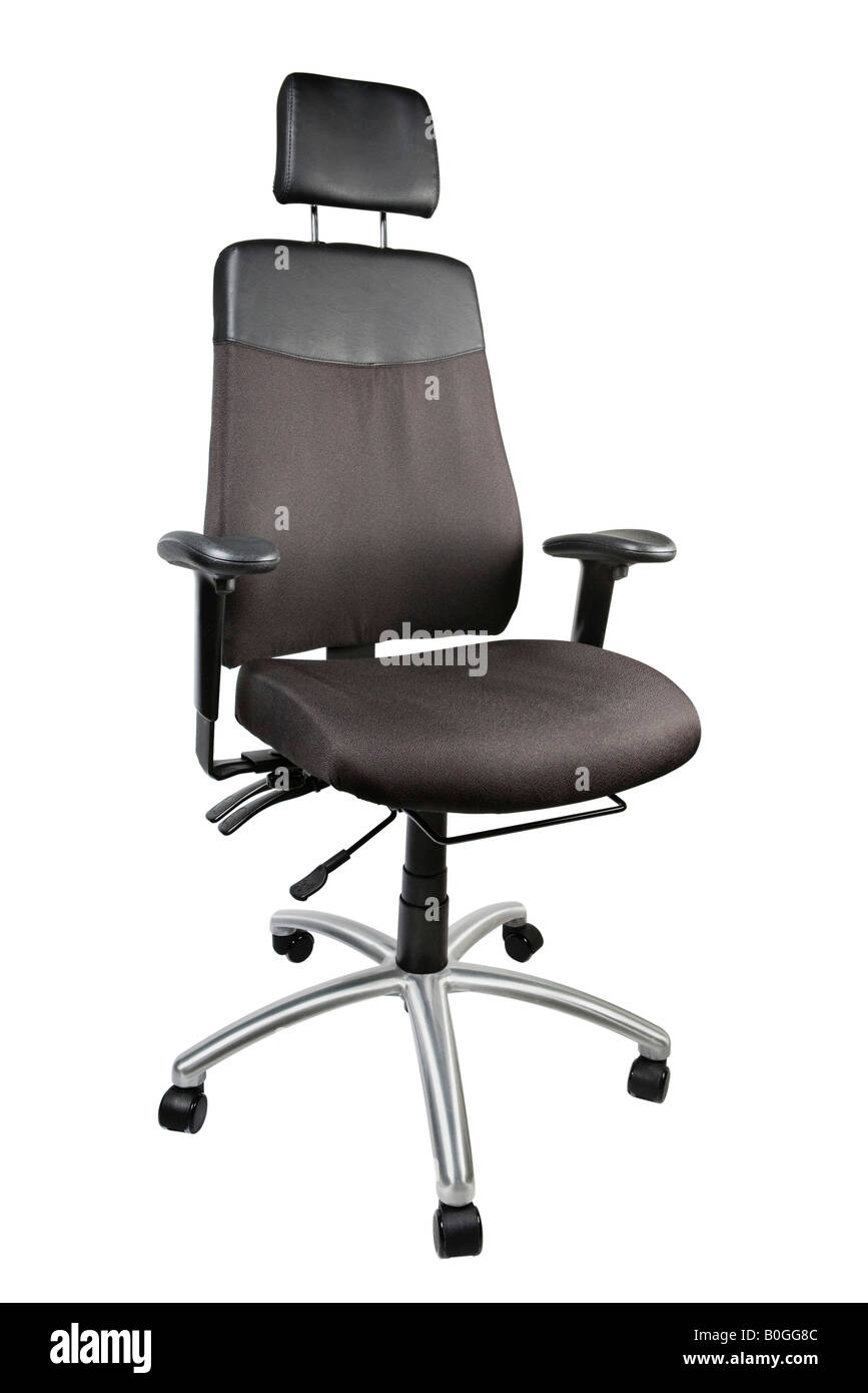 Office chair over white background Stock Photo - Alamy
