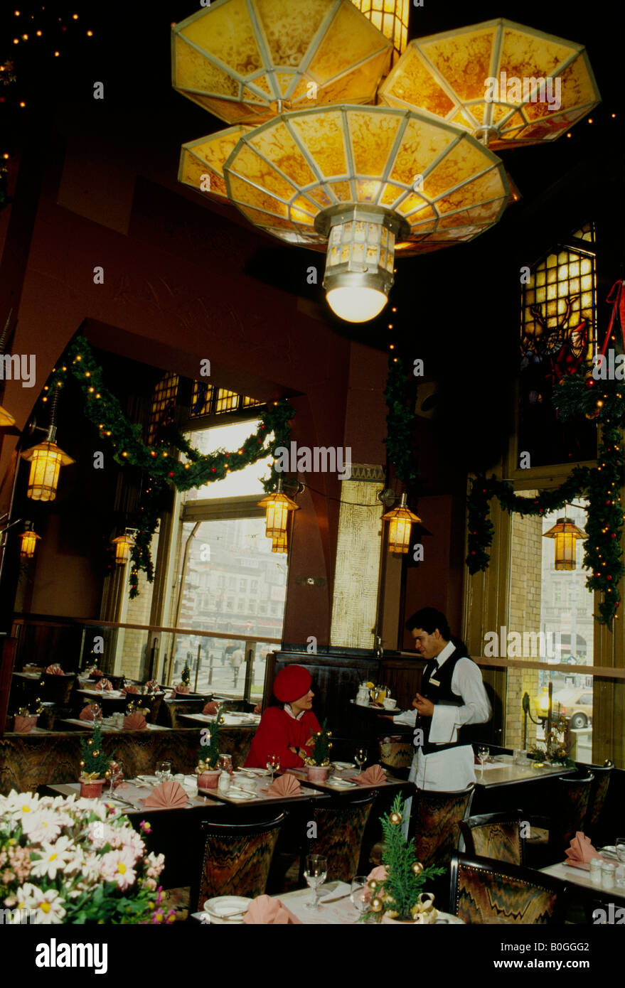Interior of a cafe in a hotel, Amsterdam, Netherlands Stock Photo - Alamy