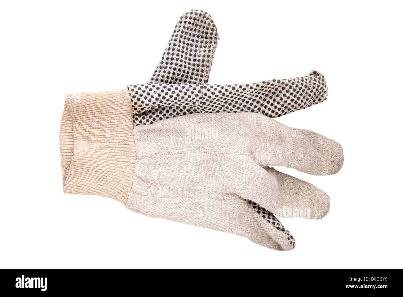 Work glove over white background Stock Photo - Alamy