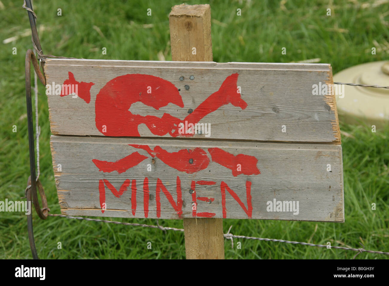 German ww2 minefield sign hi-res stock photography and images - Alamy