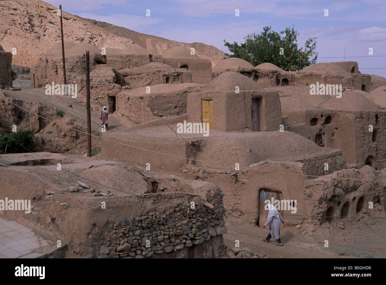 Houses built from mud in a rural village, Abyaneh, Iran Stock Photo - Alamy