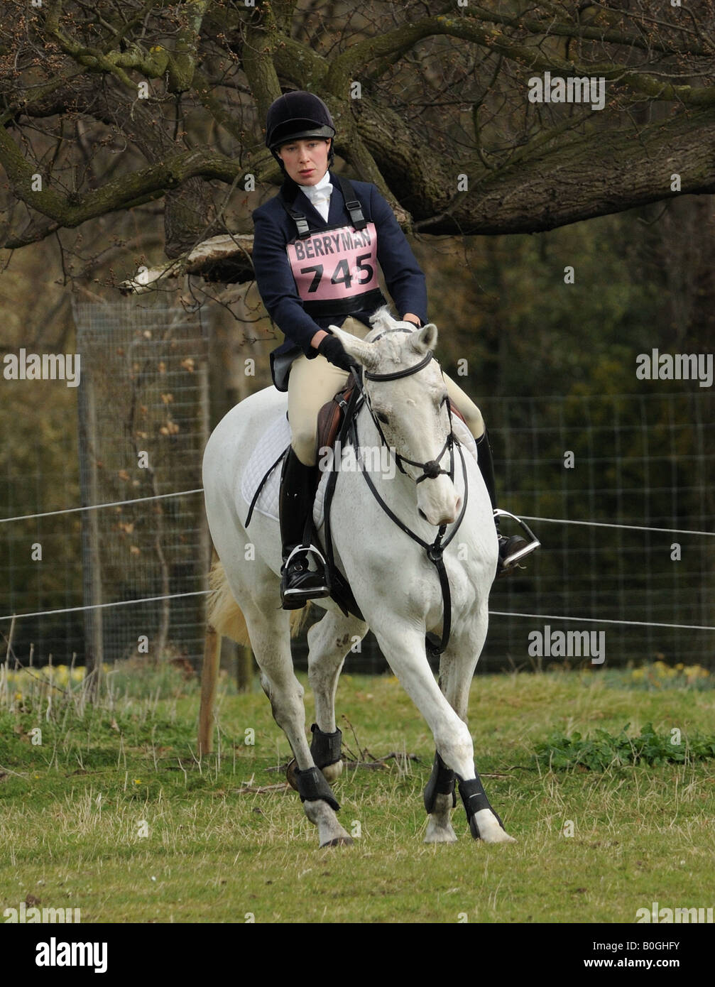 horse and rider at belton house horse trials competing in the show ...