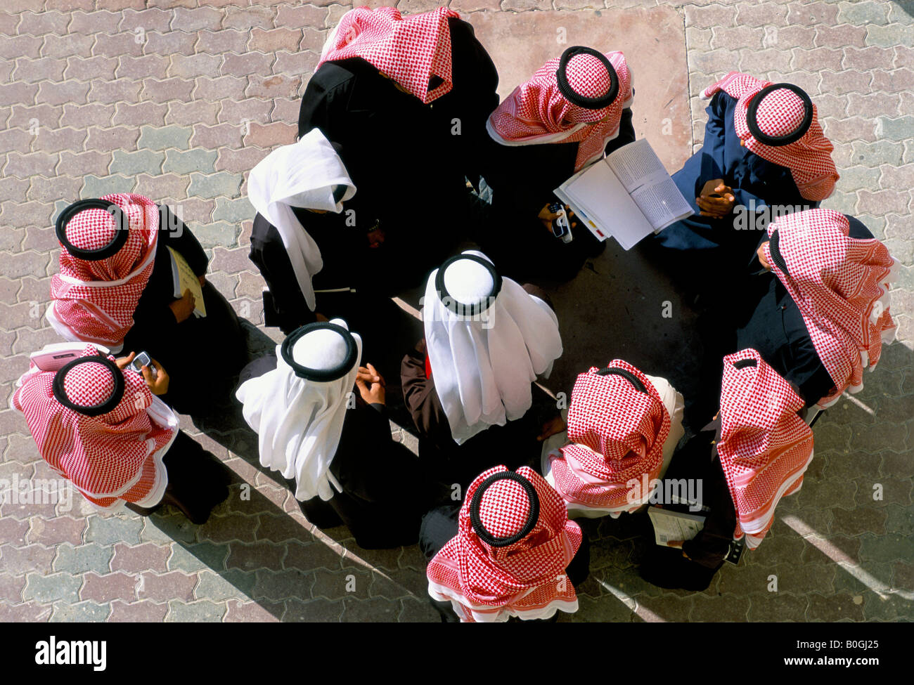 A group of Kuwaiti university students, Kuwait City, Kuwait Stock Photo ...