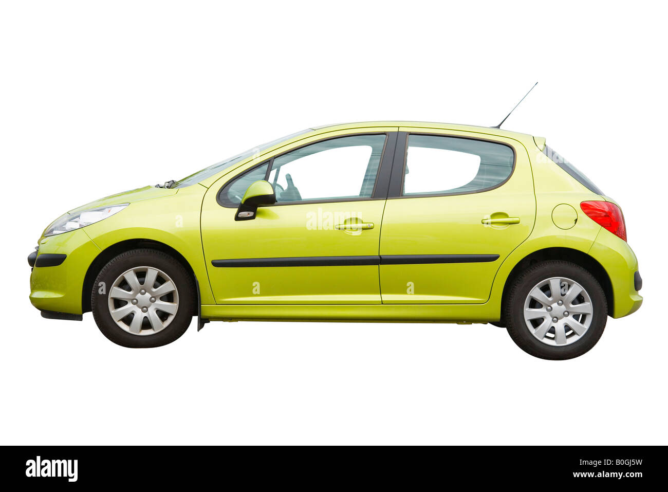 Hatchback car over white background Stock Photo - Alamy