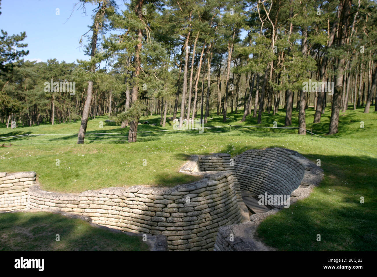 World War I trenches at Vimy Northern France Stock Photo - Alamy
