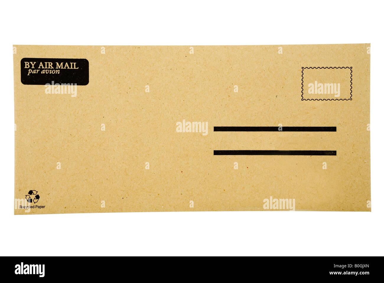 Envelope cover isolated over white background Stock Photo - Alamy