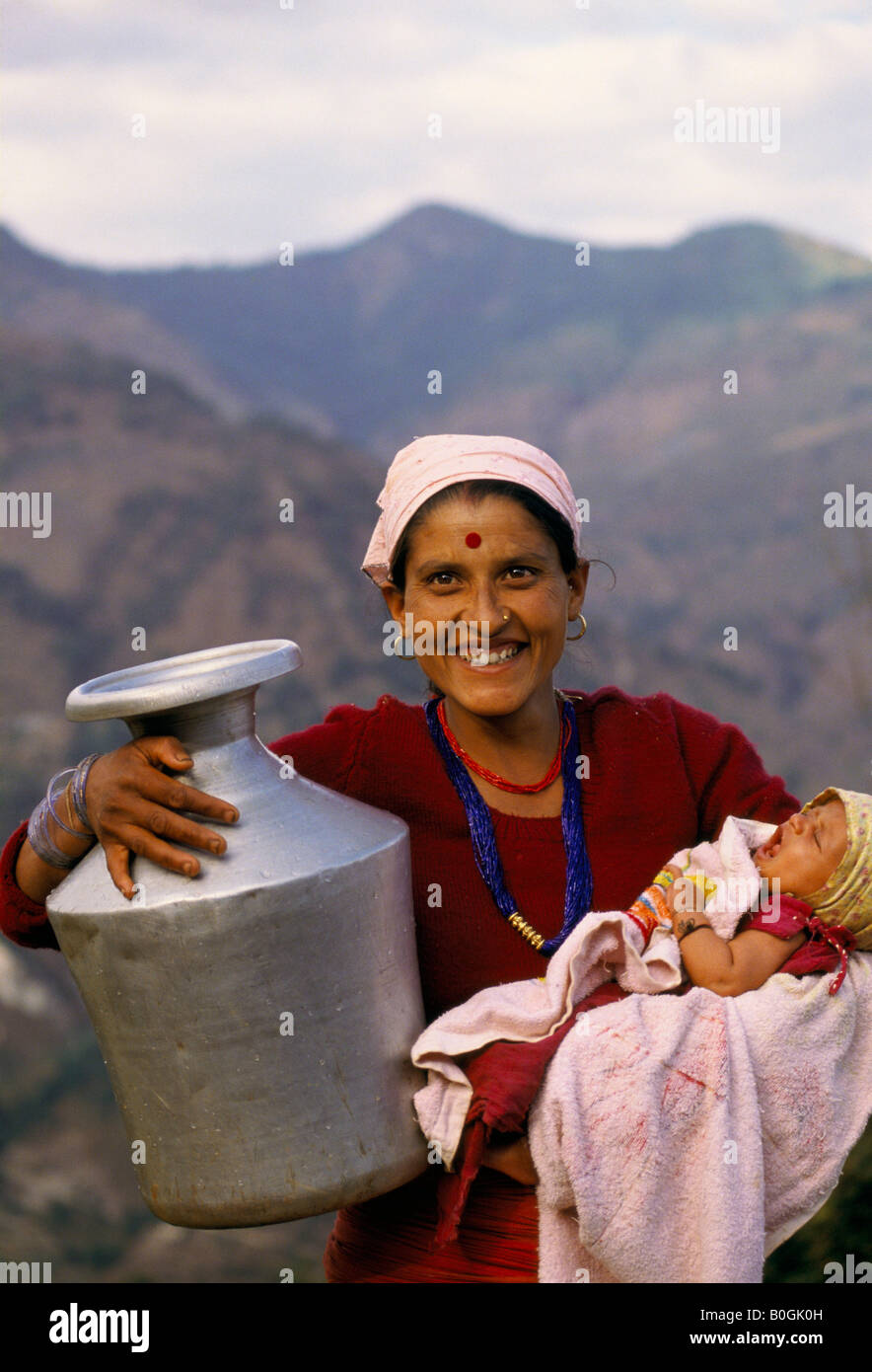 Nepalese woman crying hi-res stock photography and images - Alamy