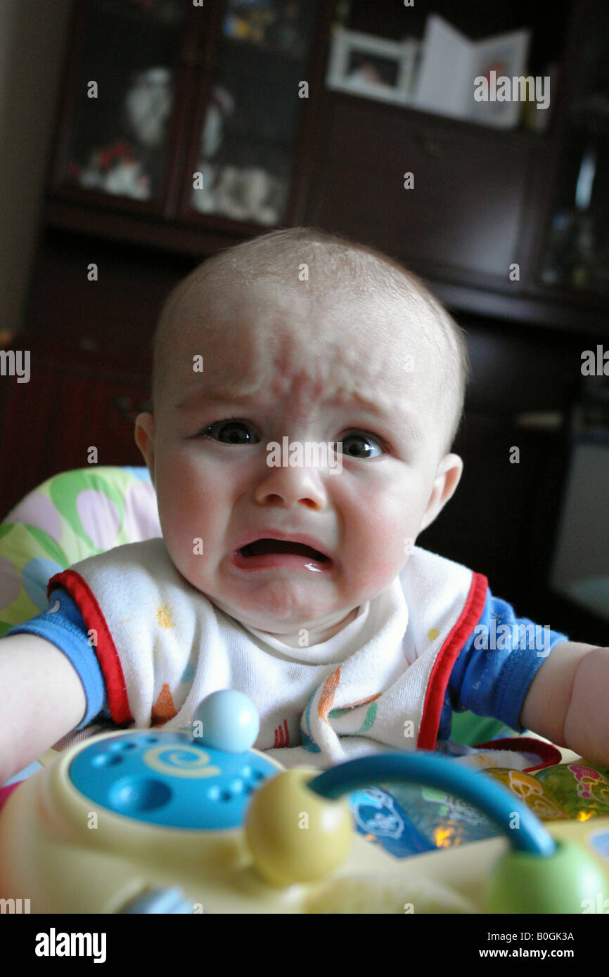 Baby walker crying hi-res stock photography and images - Alamy