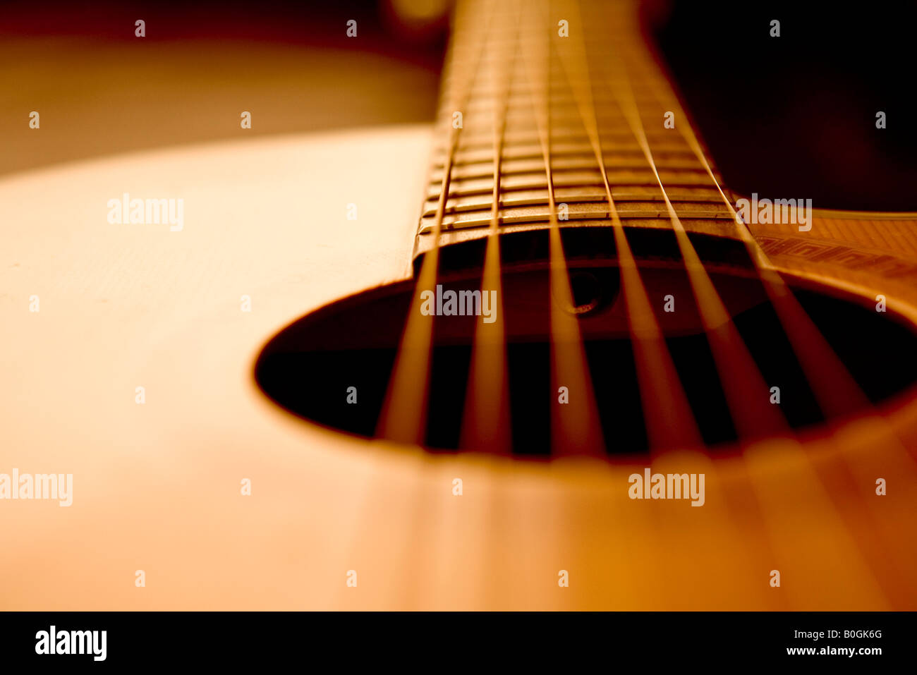 Detail of a beautiful acoustic guitar Stock Photo - Alamy