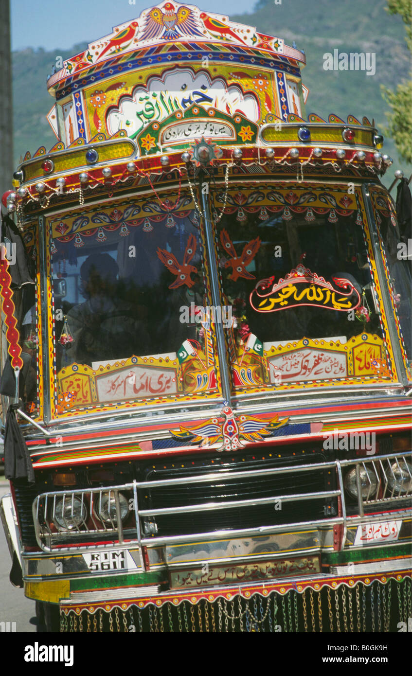 A decorated bus, Pakistan Stock Photo - Alamy