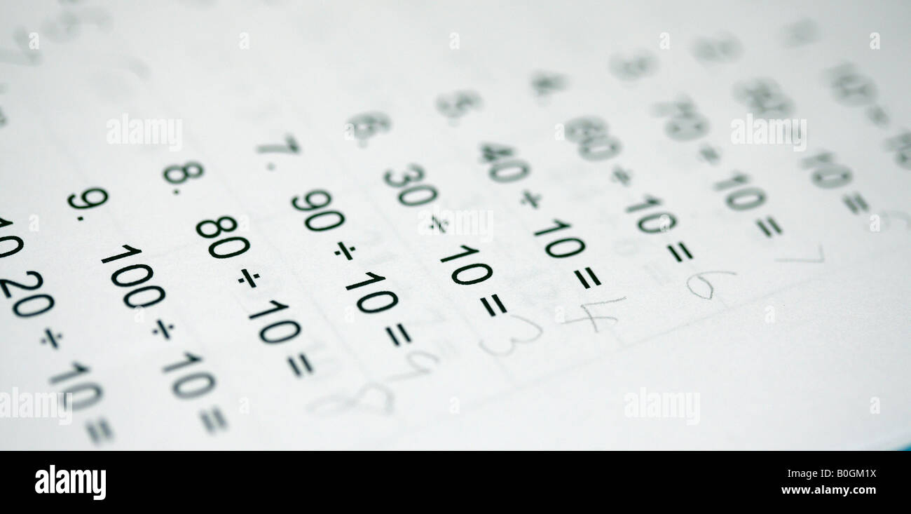 Test division hi-res stock photography and images - Alamy