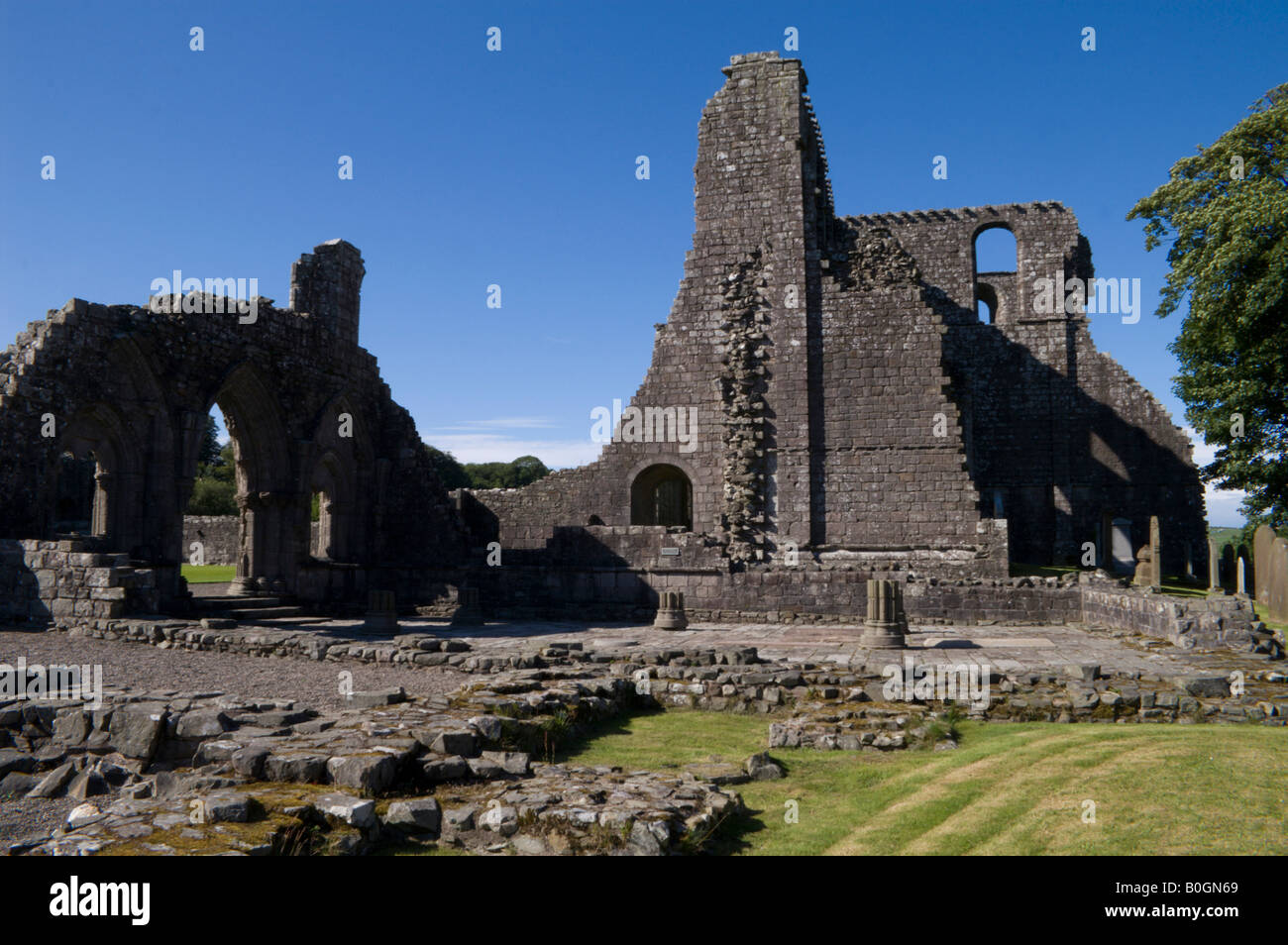 Dundrennan Abbey, Kirkcudbrightshire, South West Scotland Stock Photo ...