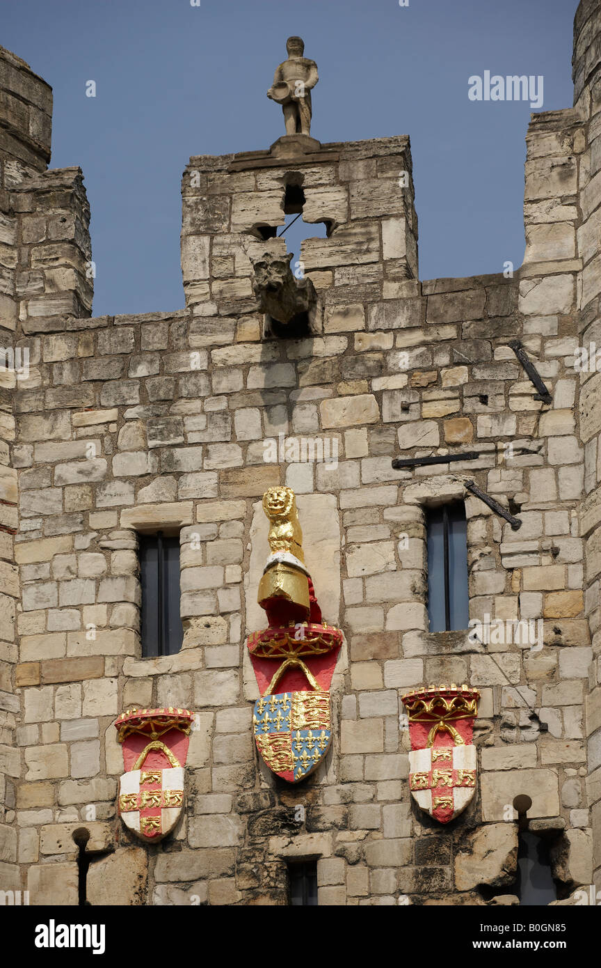 MICKLEGATE BAR ROMAN WALL YORK Stock Photo - Alamy