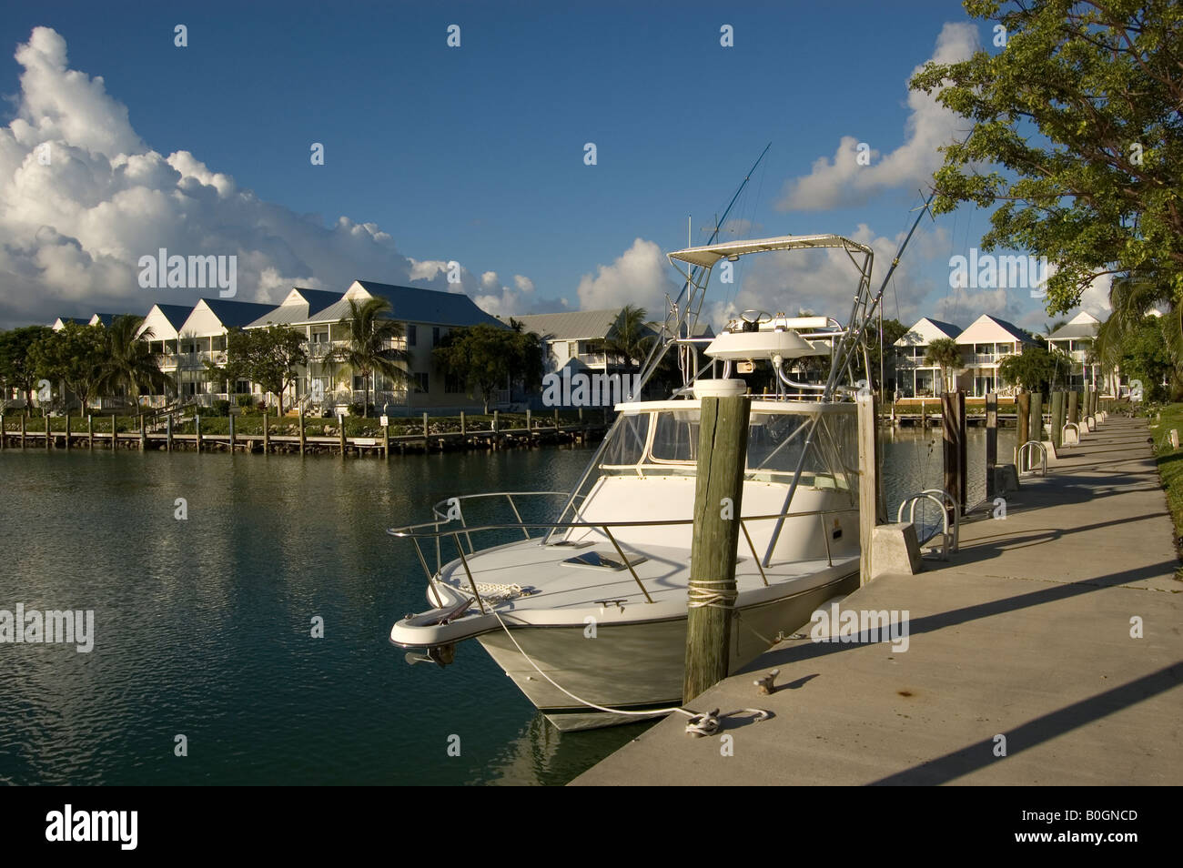 Boat in a Dock Stock Photo - Alamy