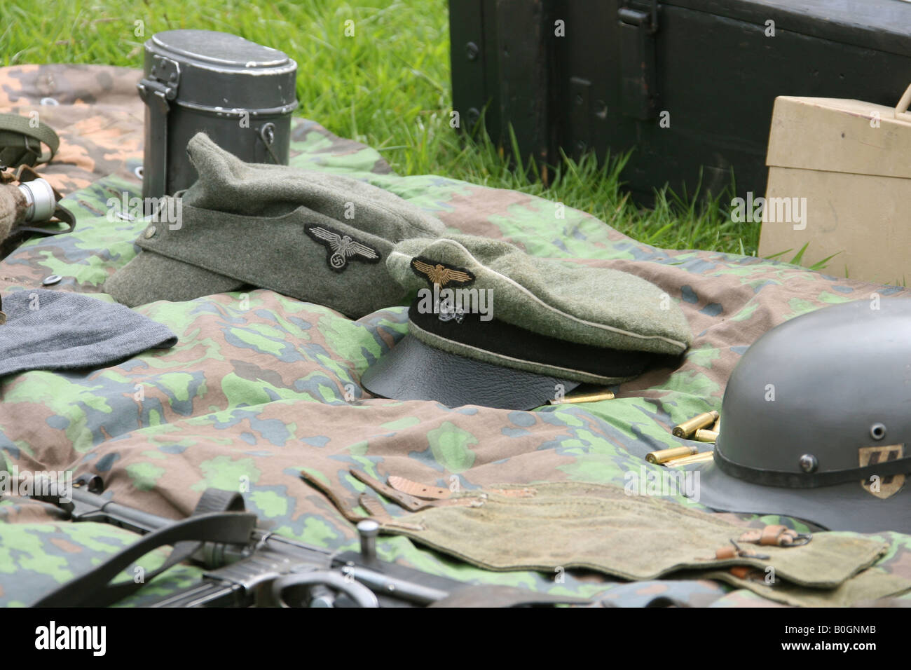 Ww2 german military caps hi-res stock photography and images - Alamy