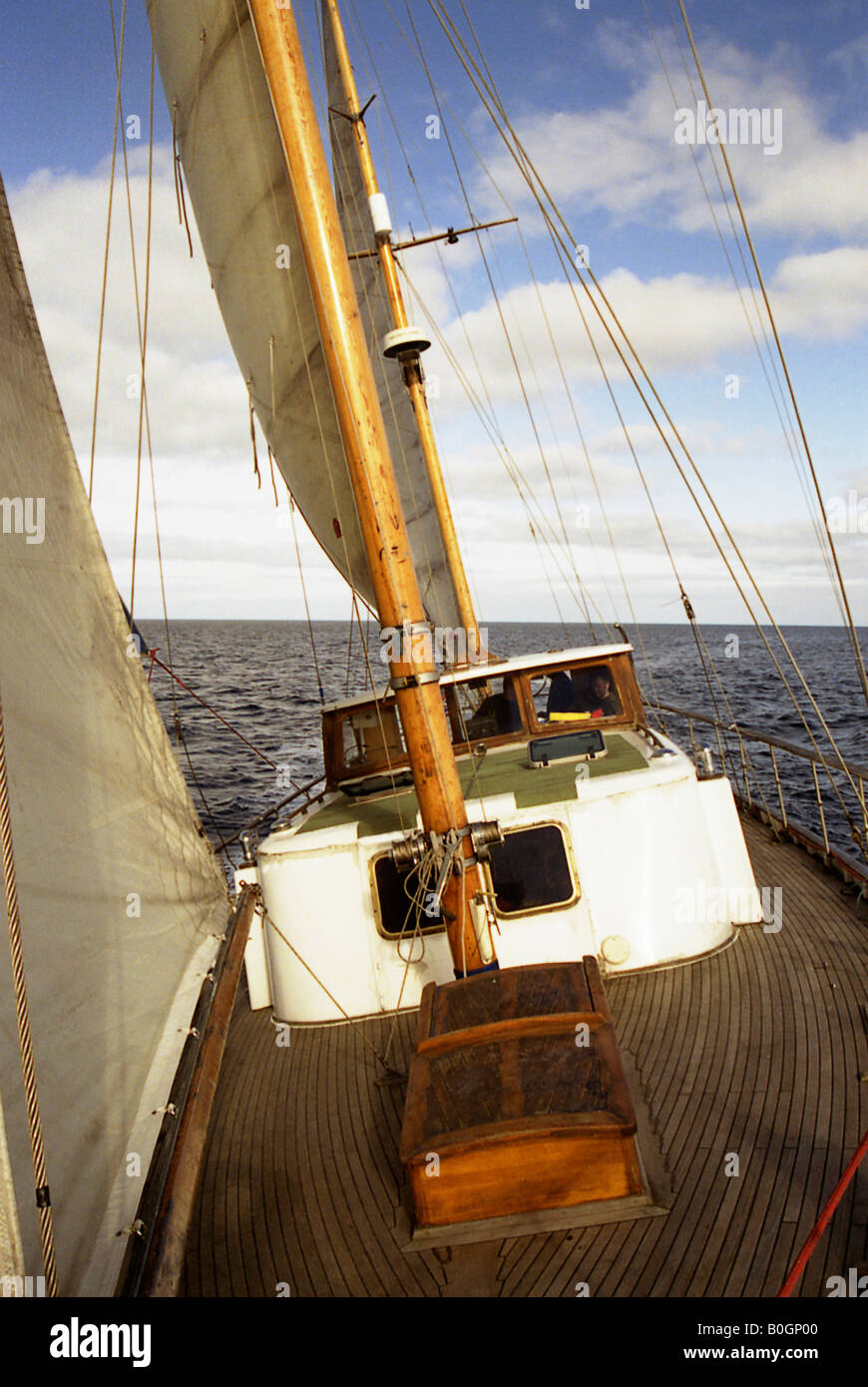 20-metre ketch motor sailor Lady Andorina sailing on the east coast of ...