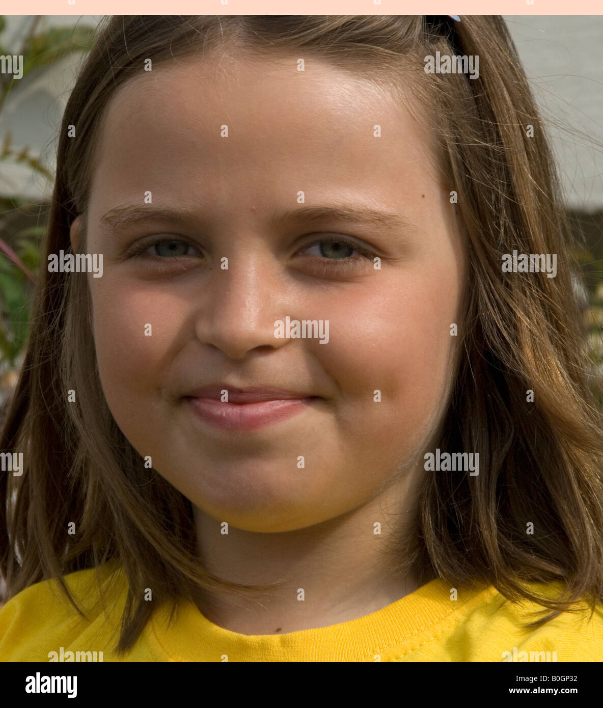 Portrait of 8 year old girl Stock Photo - Alamy