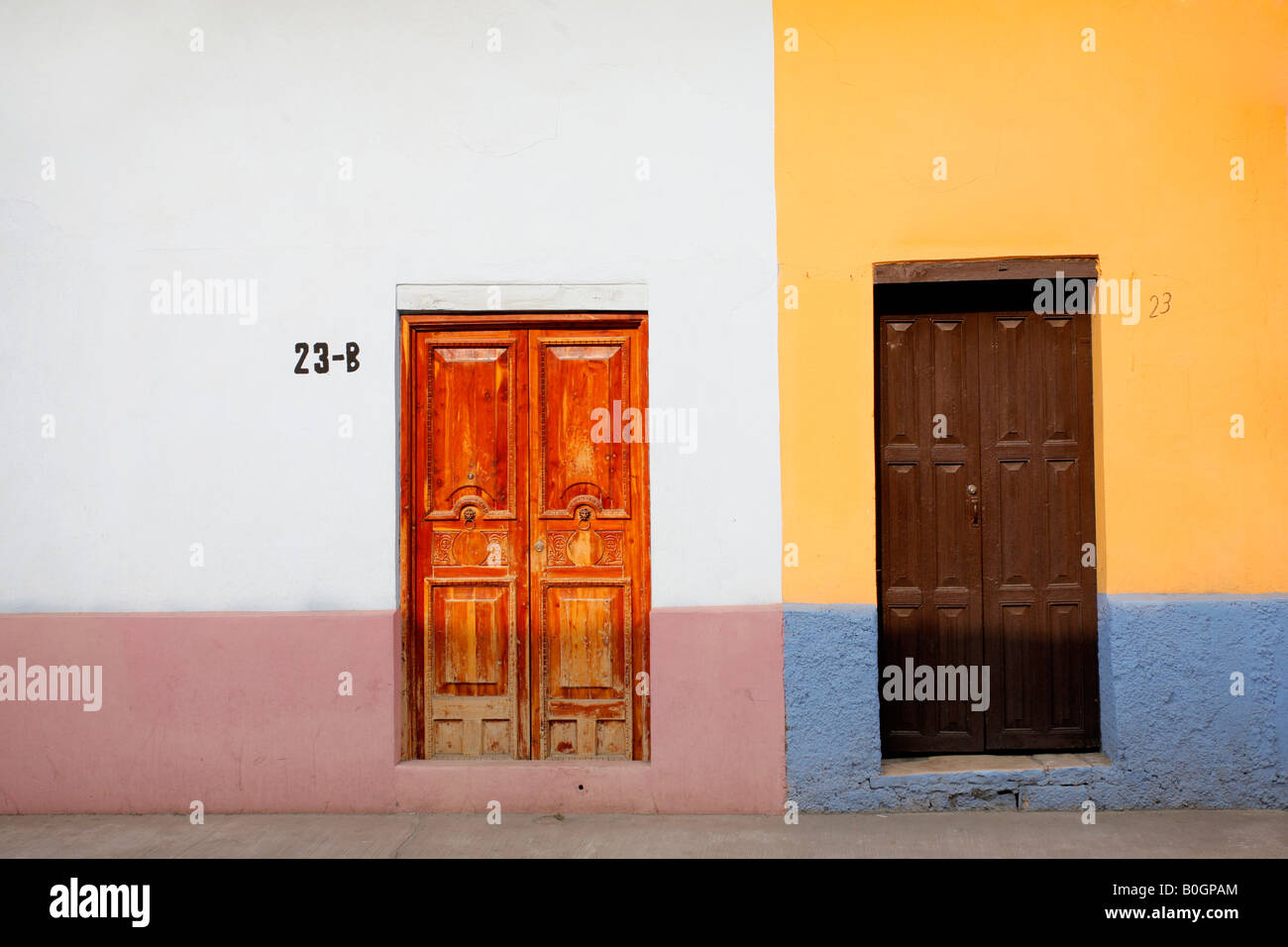 Street scene colorful mexican doors hi-res stock photography and images ...