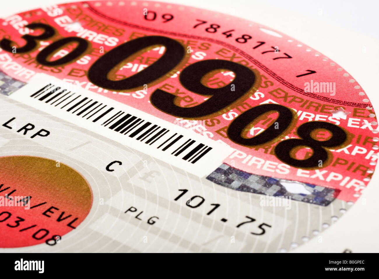 Tax disc hi-res stock photography and images - Alamy