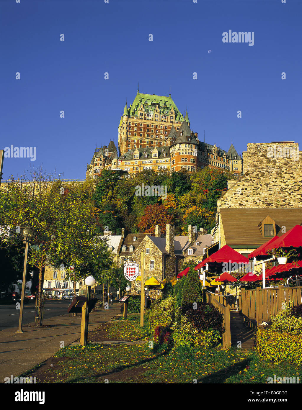 Chateau Frontenac in fall, Quebec Canada Stock Photo - Alamy