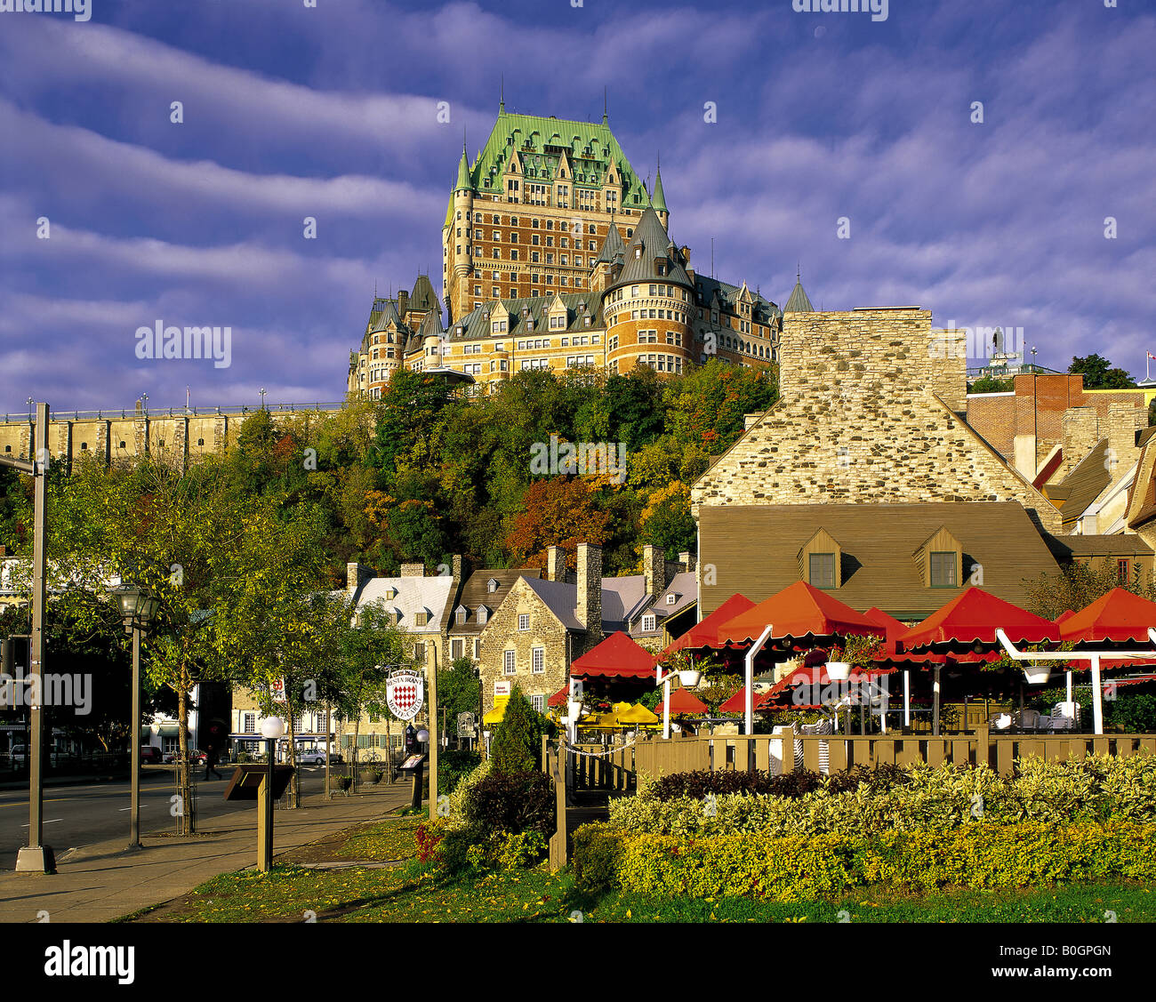 Chateau Frontenac in fall, Quebec Canada Stock Photo - Alamy