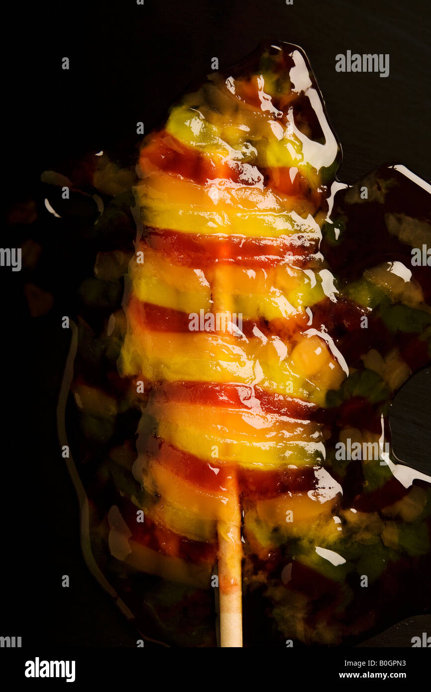Frozen ice pops melting Stock Photo - Alamy