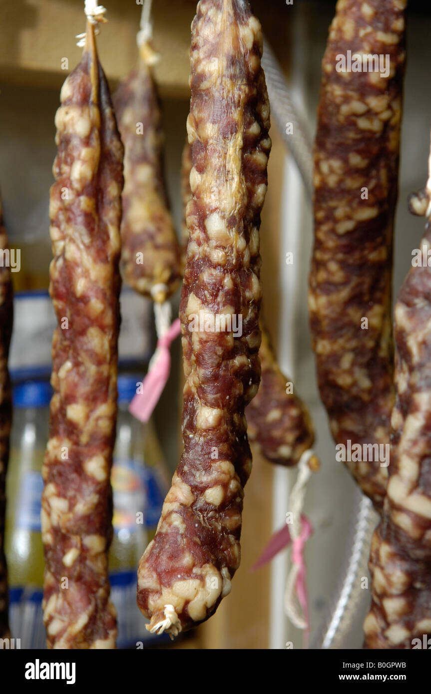 Drying sausage hi-res stock photography and images - Alamy