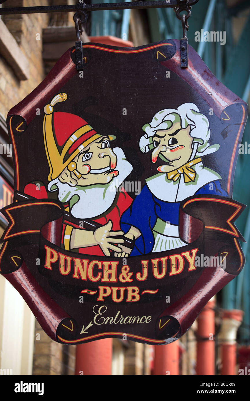 united kingdom west london covent garden the punch and judy public ...