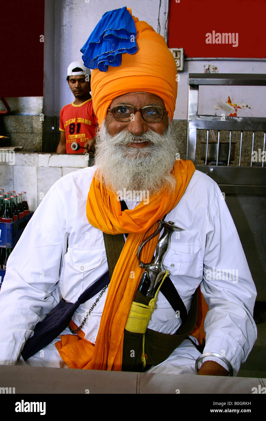 Sikh holy man delhi india hi-res stock photography and images - Alamy