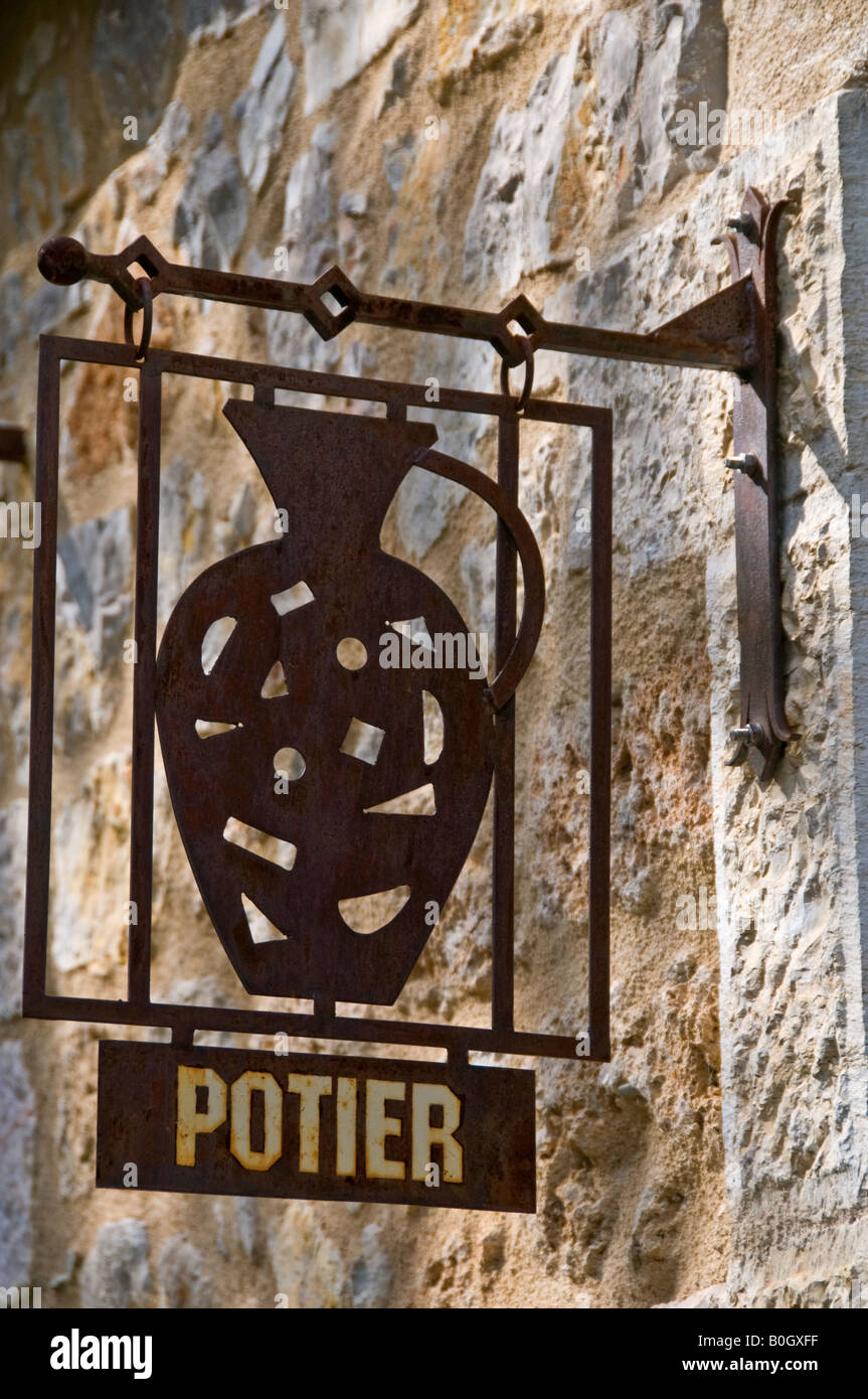 Traditional shop sign in France Stock Photo - Alamy