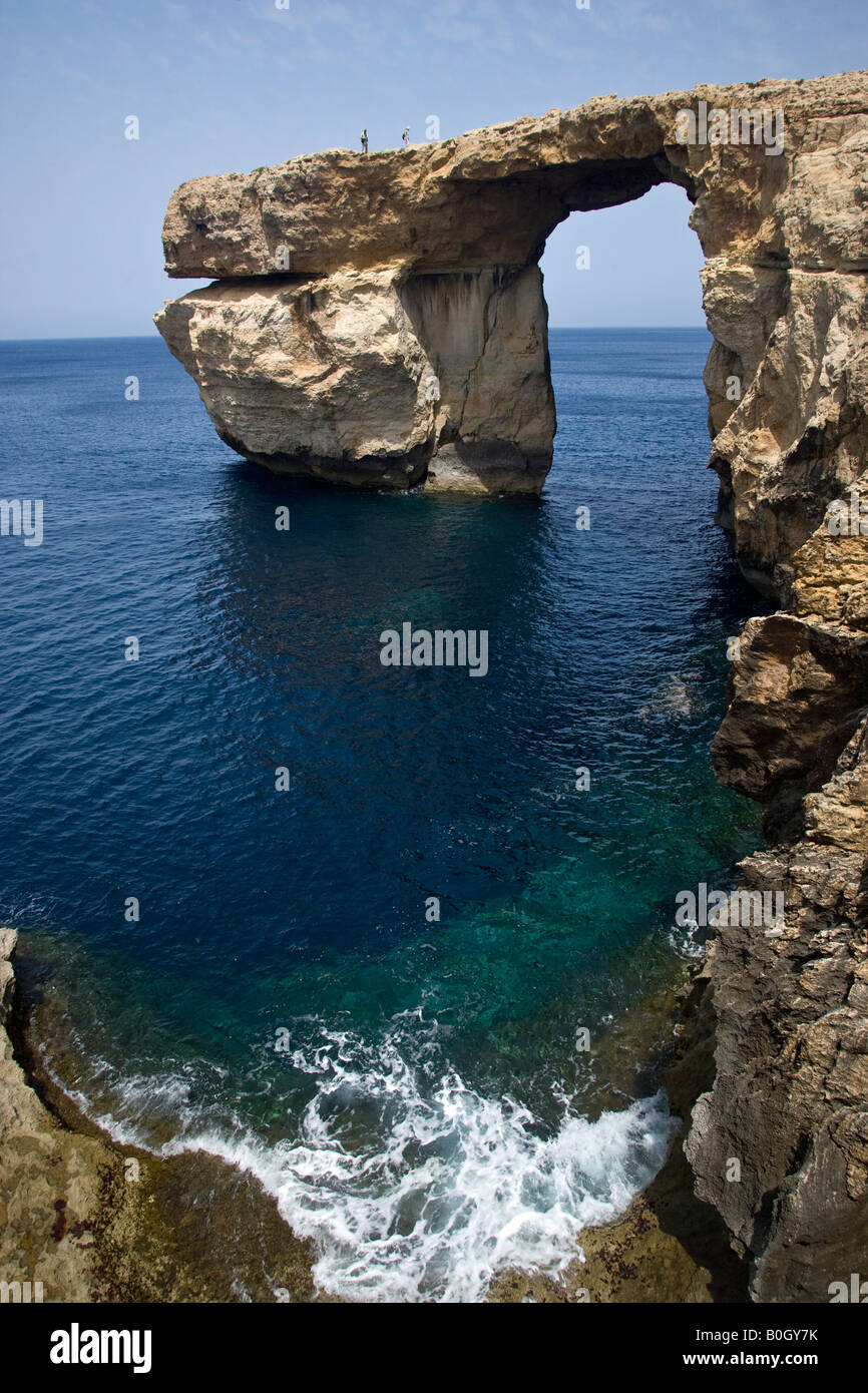 Azur Window at Dwerja Point Island of Gozo Malta Mediterranean Stock ...
