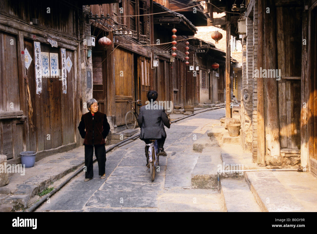 Daxu ancient village on Li River near Guilin Stock Photo - Alamy