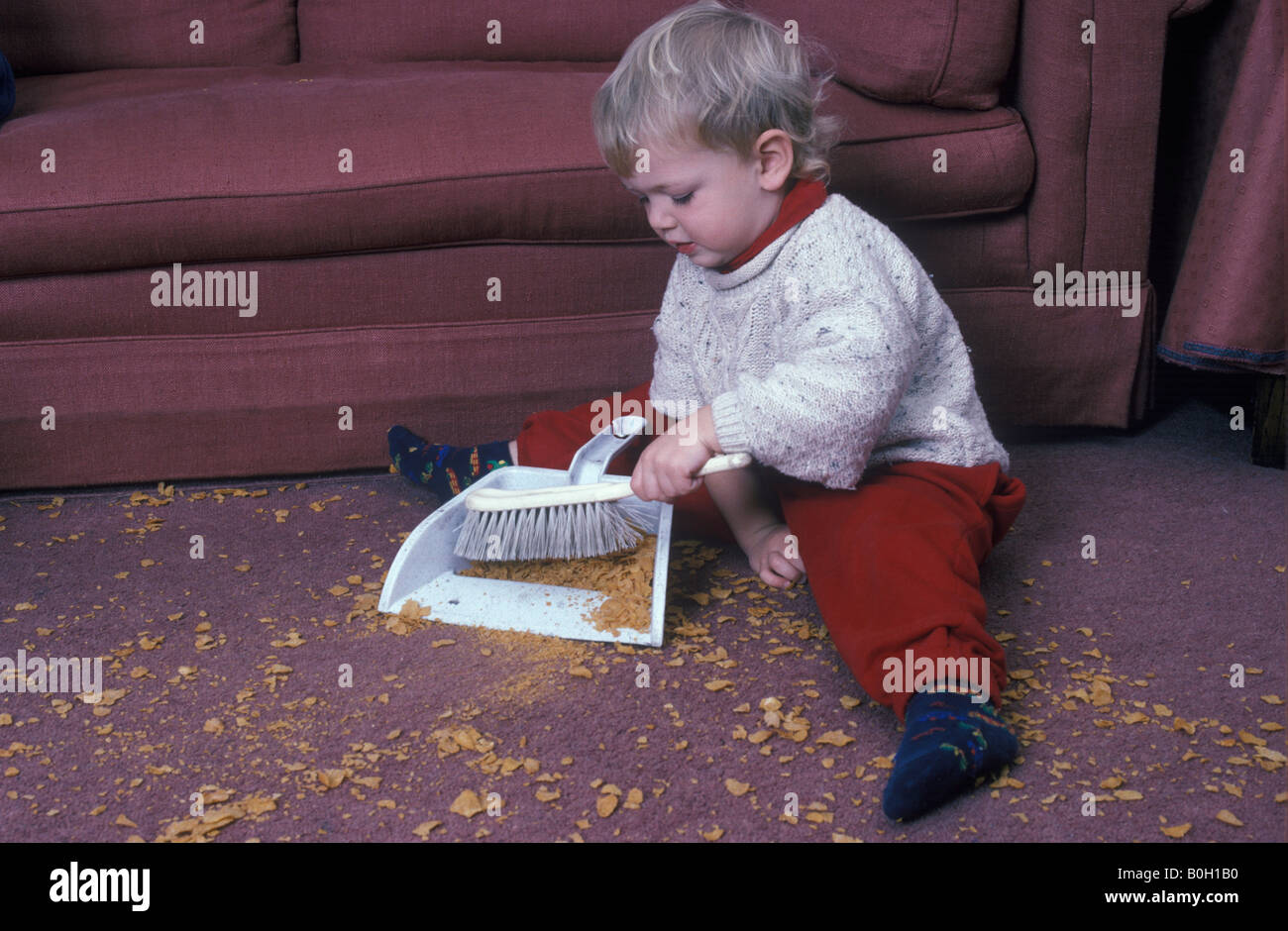 Dustman sweeping hi-res stock photography and images - Alamy