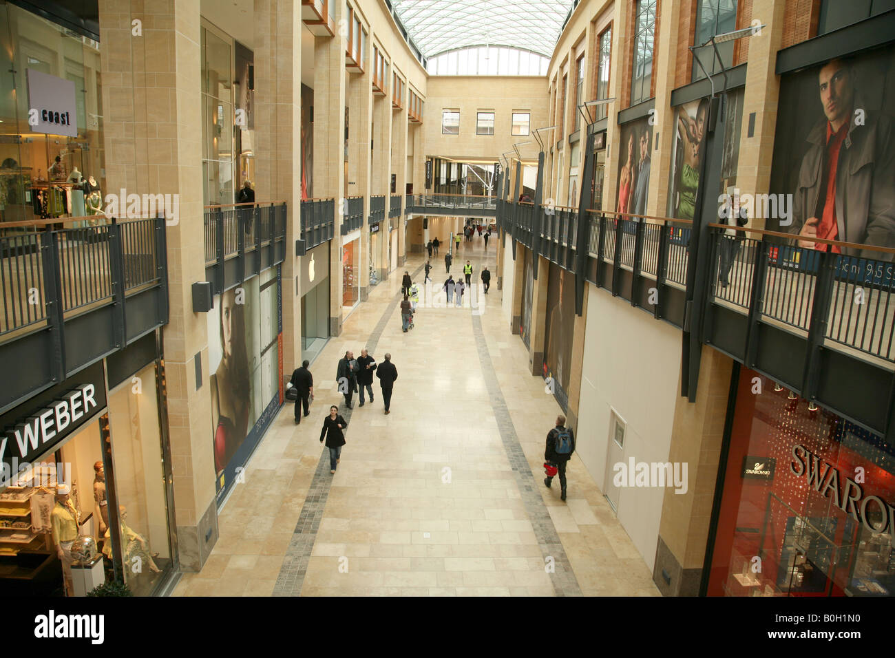 A view of the Grand Arcade shopping Mall, Cambridge opened 2008 Stock ...