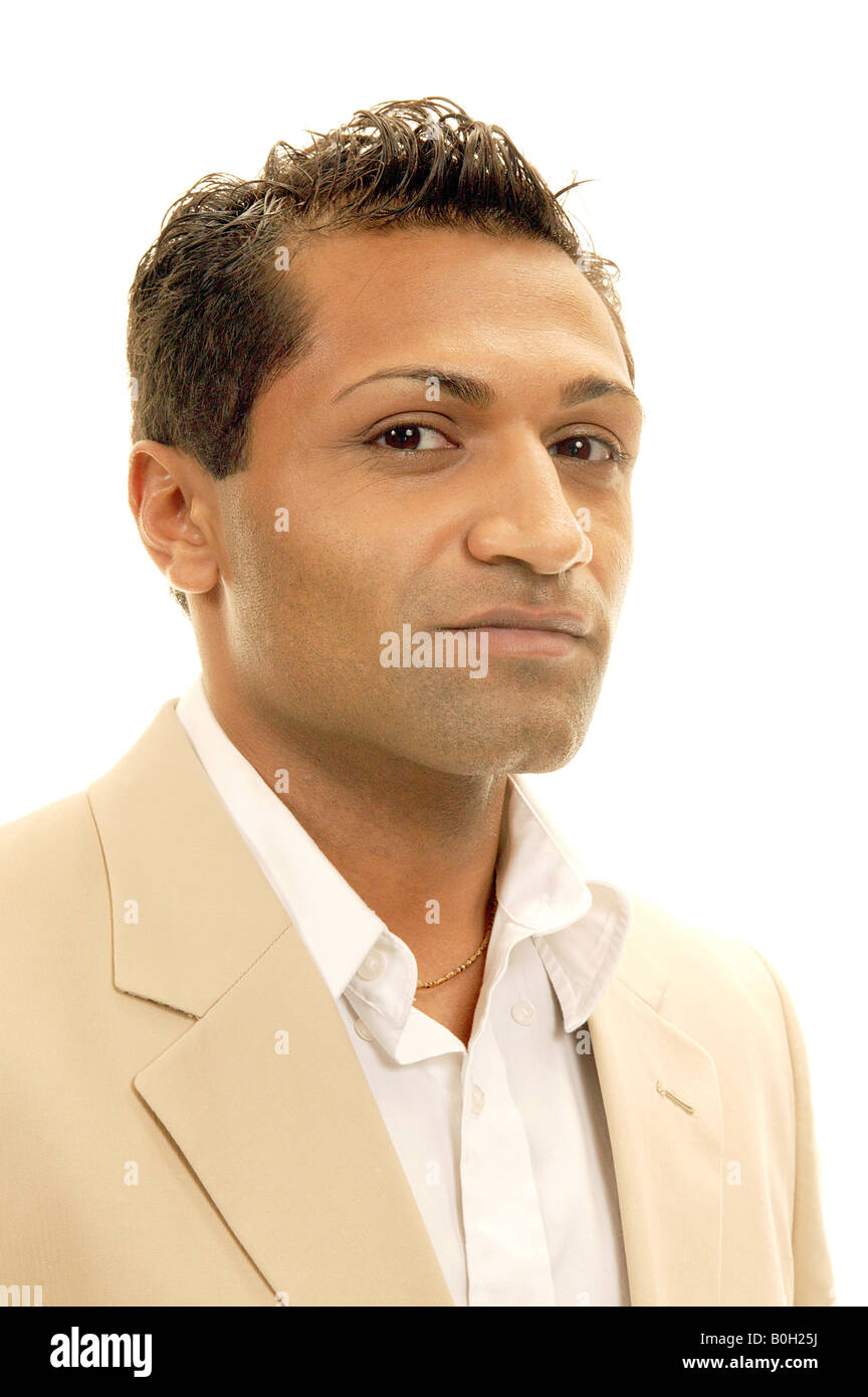 Portrait, East Indian Man in Blazer Stock Photo - Alamy