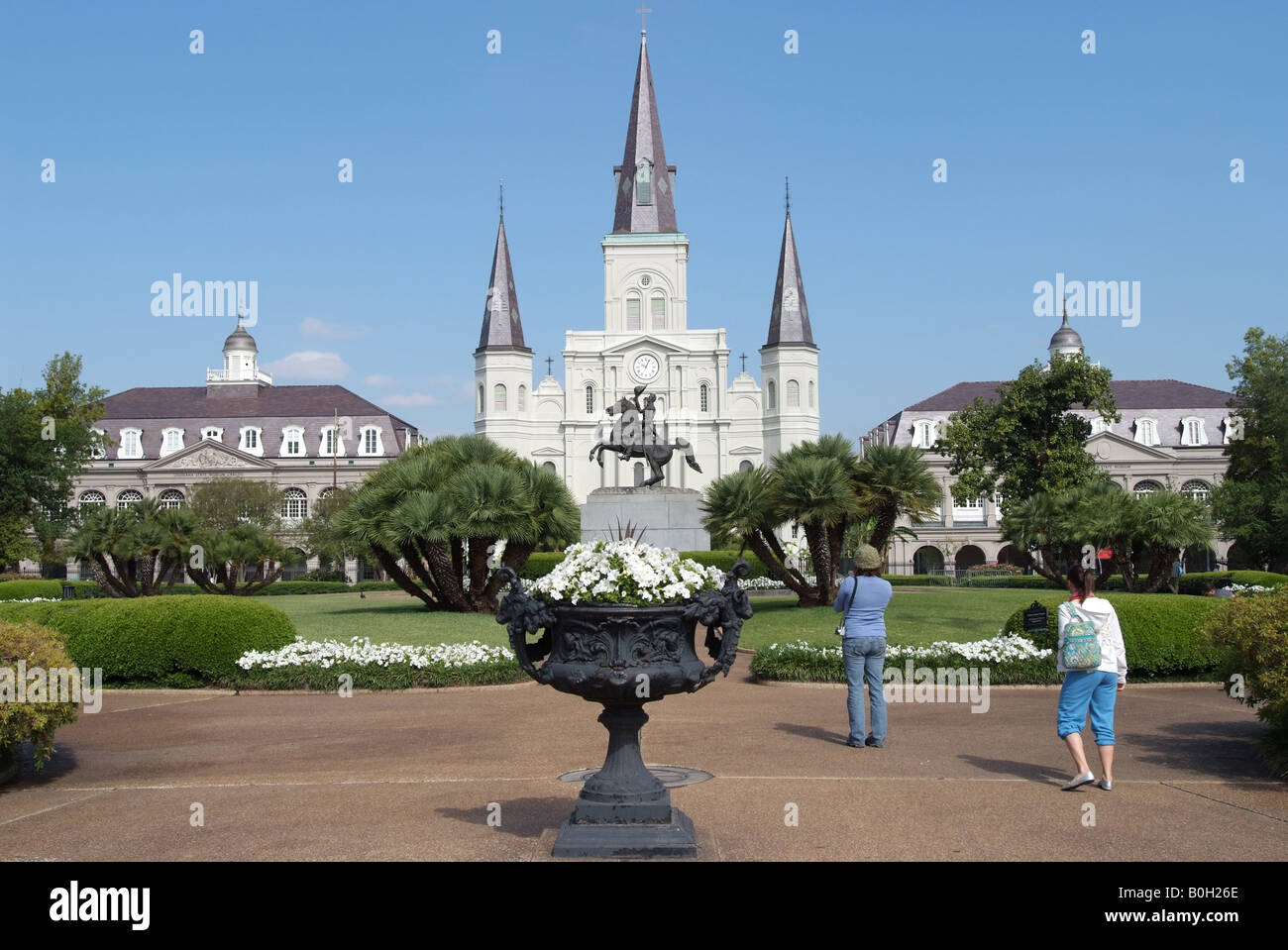 Louisiana New Orleans French Quarter Jackson Square Stock Photo - Alamy