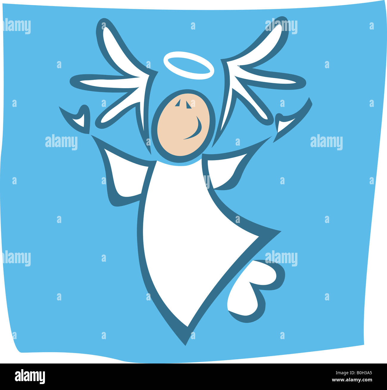 Angel flying in sky Stock Photo - Alamy
