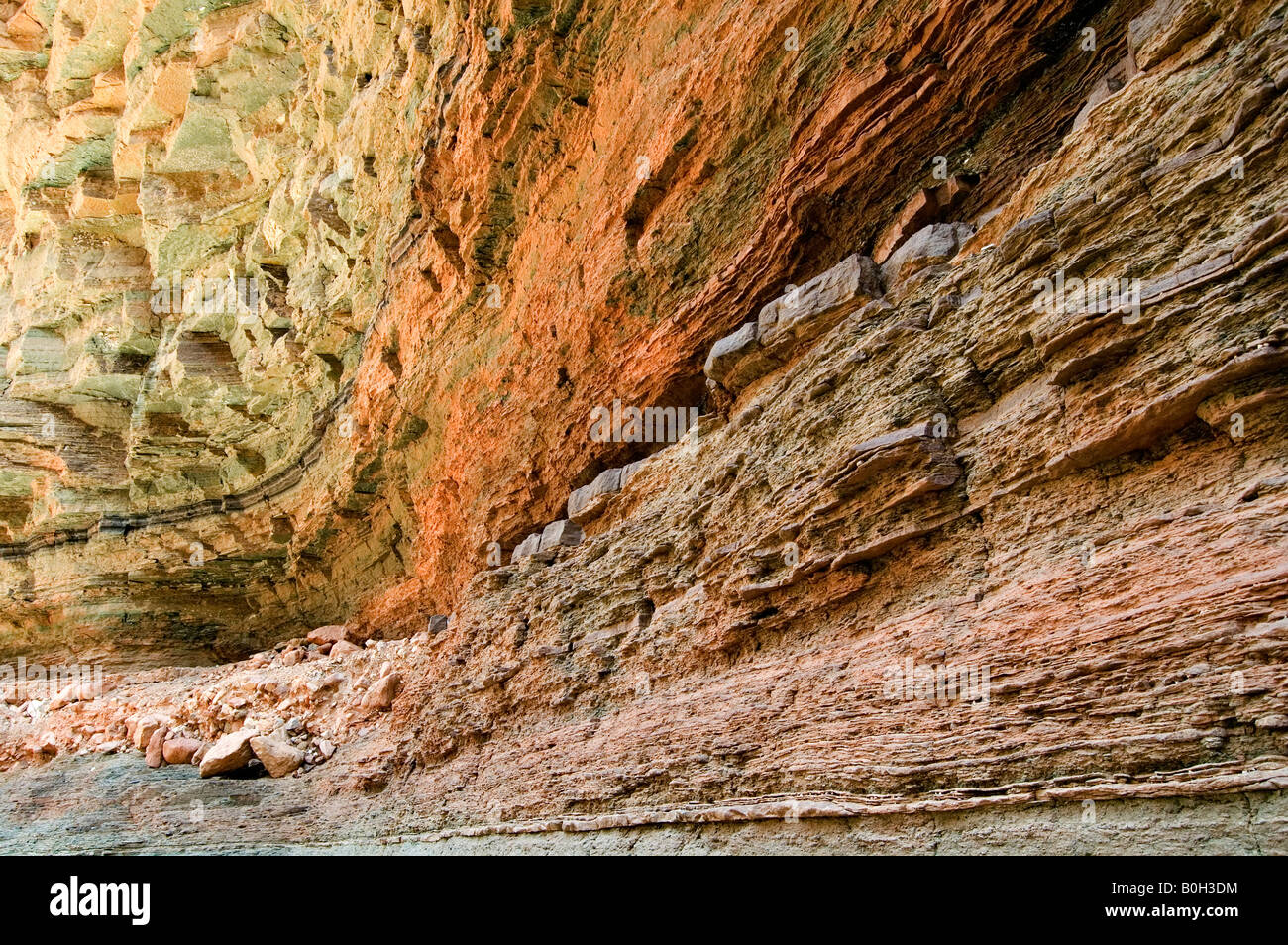 Striations on rock wall in Grand Canyon, United States Stock Photo - Alamy
