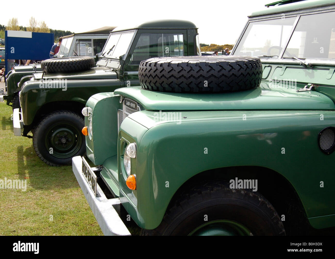 Land Rover Defenders at 60th Anniversary, Gaydon, Warwickshire Stock ...