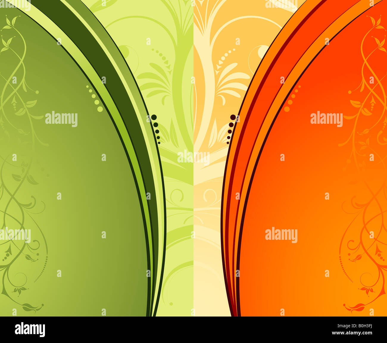 Flower background with wave pattern Stock Photo - Alamy