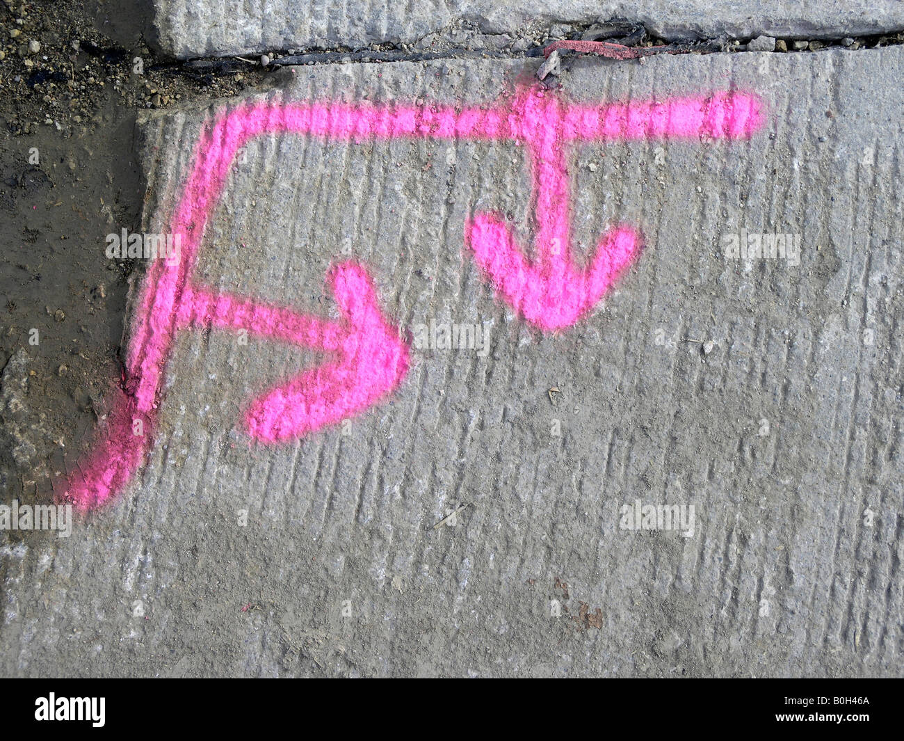 Underground utility marker hi-res stock photography and images - Alamy