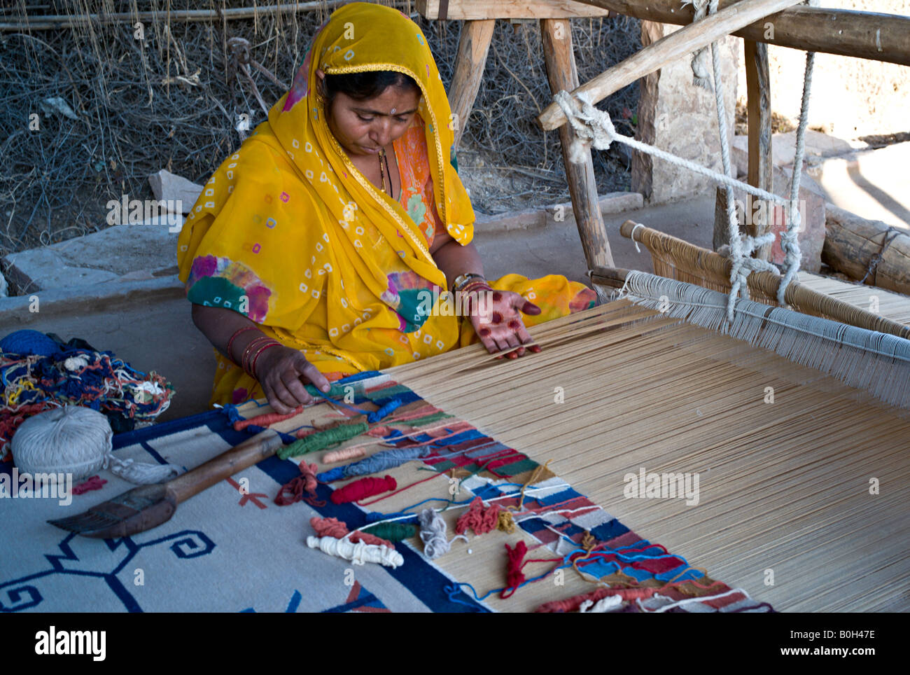 Dhurrie india hi-res stock photography and images - Alamy