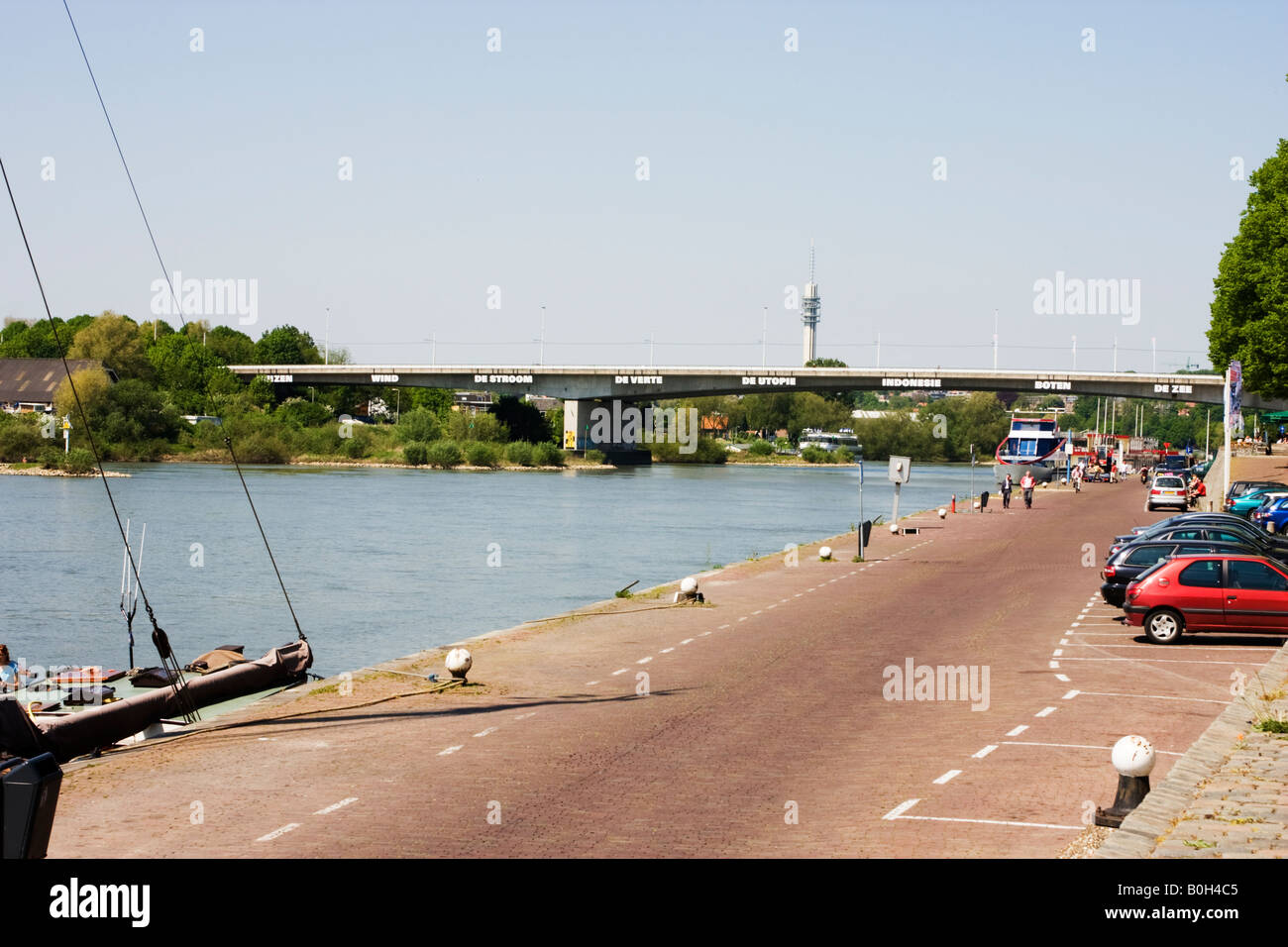 The Mandela bridge crossing the river Rhine in Arnhem Stock Photo - Alamy