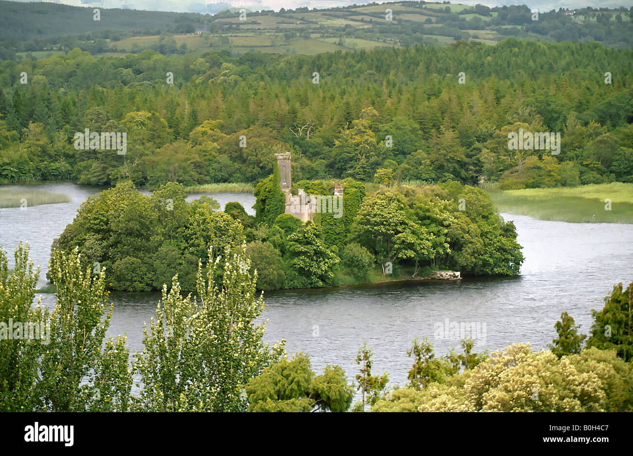 Lough Key Church Stock Photo - Alamy