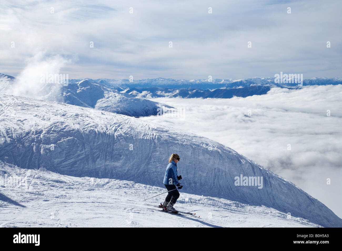 Treble Cone Ski Area near Wanaka South Island New Zealand Stock Photo ...