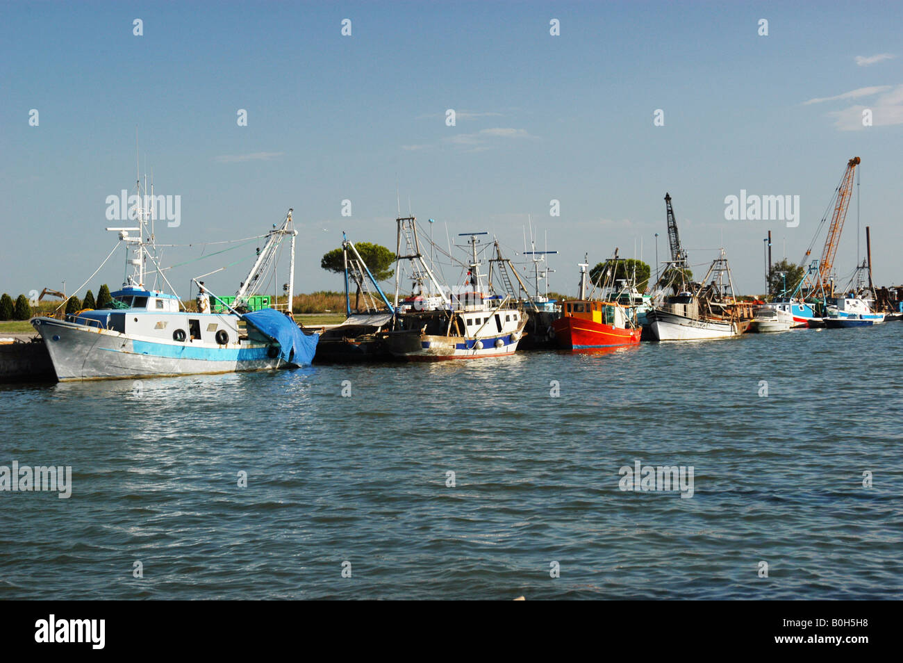Fishing boats in Marano Lagunare - Friuli North Italy Stock Photo - Alamy