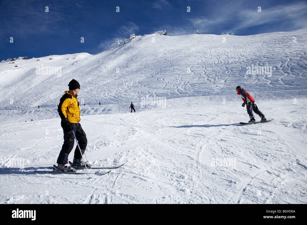 Treble Cone Ski Area near Wanaka South Island New Zealand Stock Photo ...
