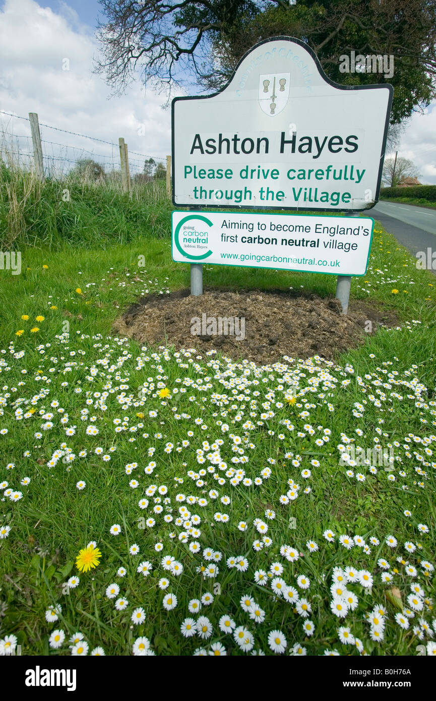 The village of Ashton Hayes in Cheshire is hoping to become the first ...